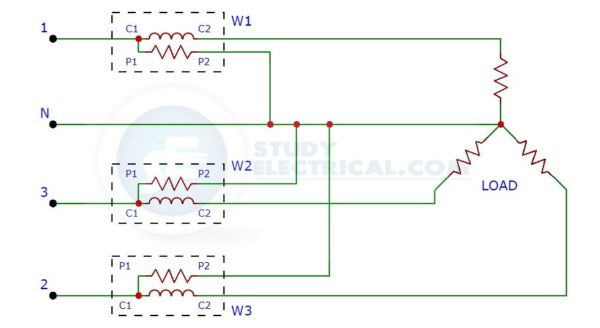 Measurement Of Three Phase Power | Wattmeter Methods